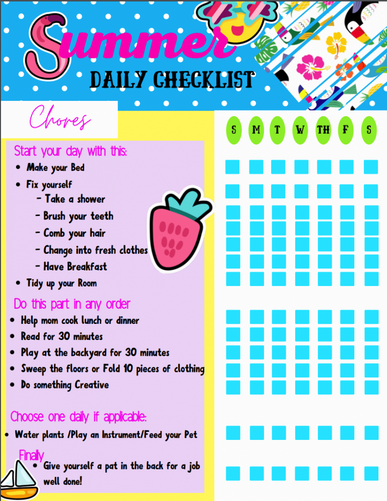 Summer checklist!🎈🩱👙⛱ – a384014- Helen's blog