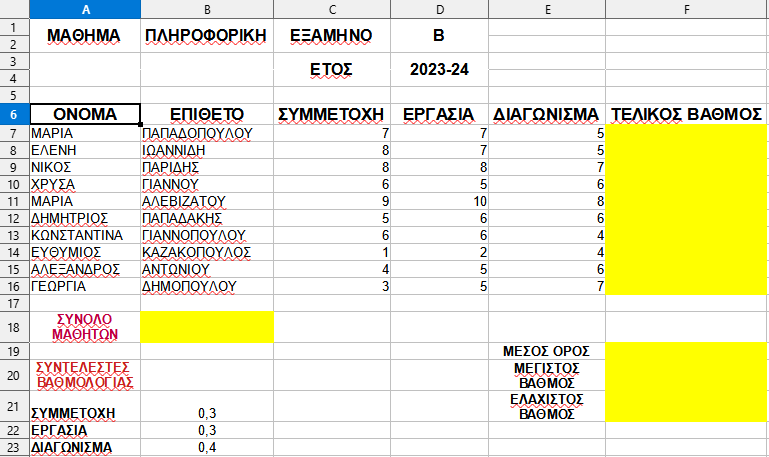 6η άσκηση – μαθαίνω -παίζοντας στην e-me