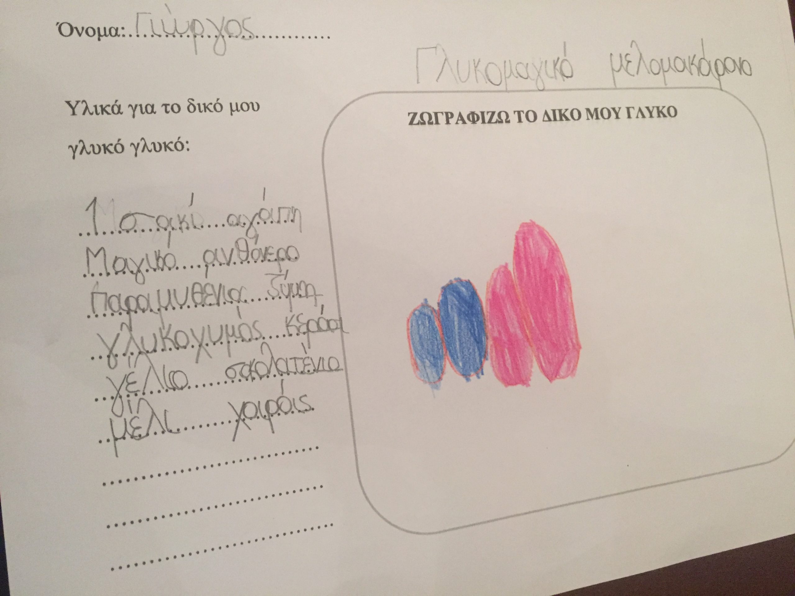 ΜΑΓΙΚΟ ΓΛΥΚΟ – Β΄2 Senia's class