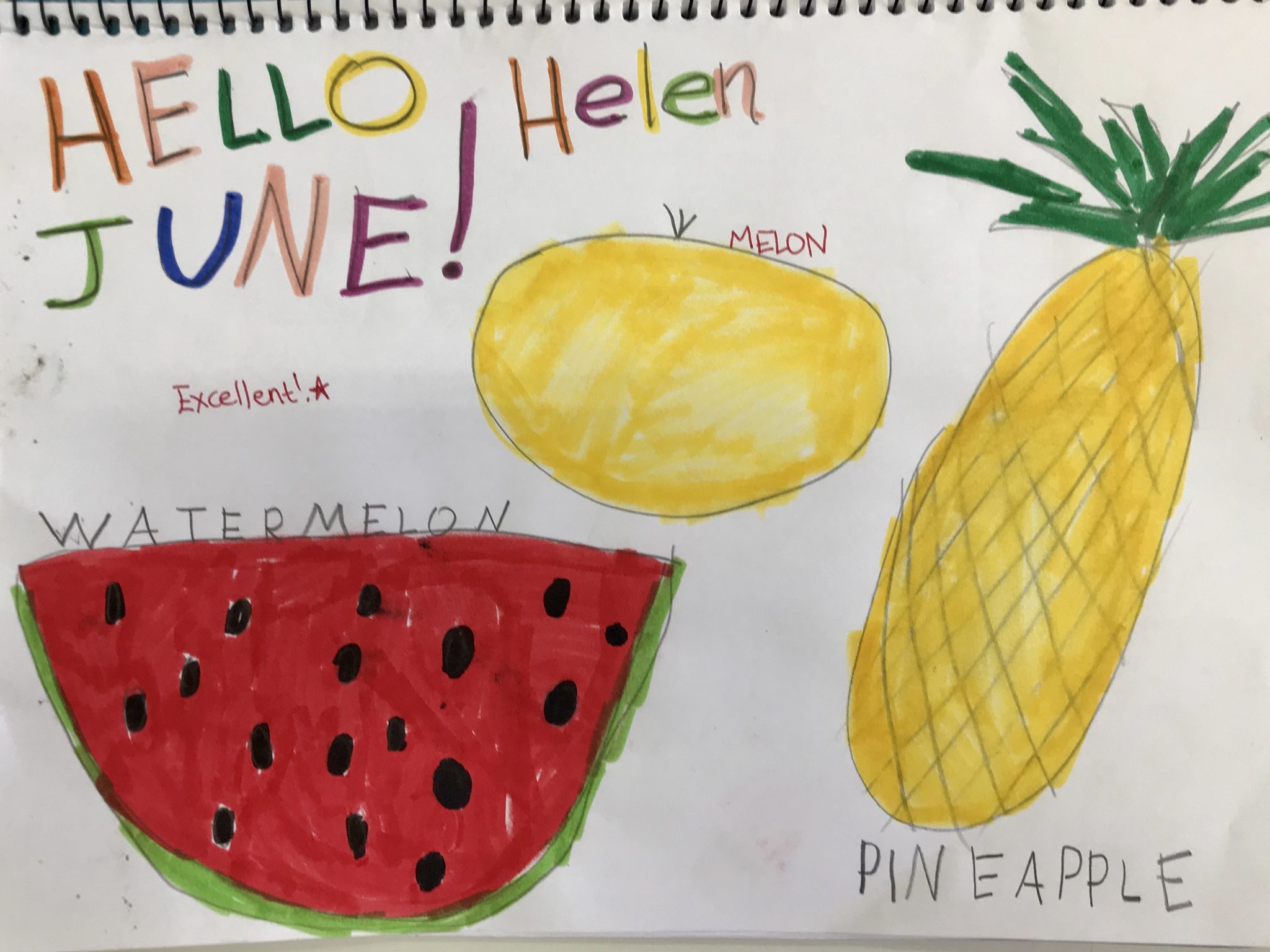 Hello June artwork – ENGLISH for JUNIORS