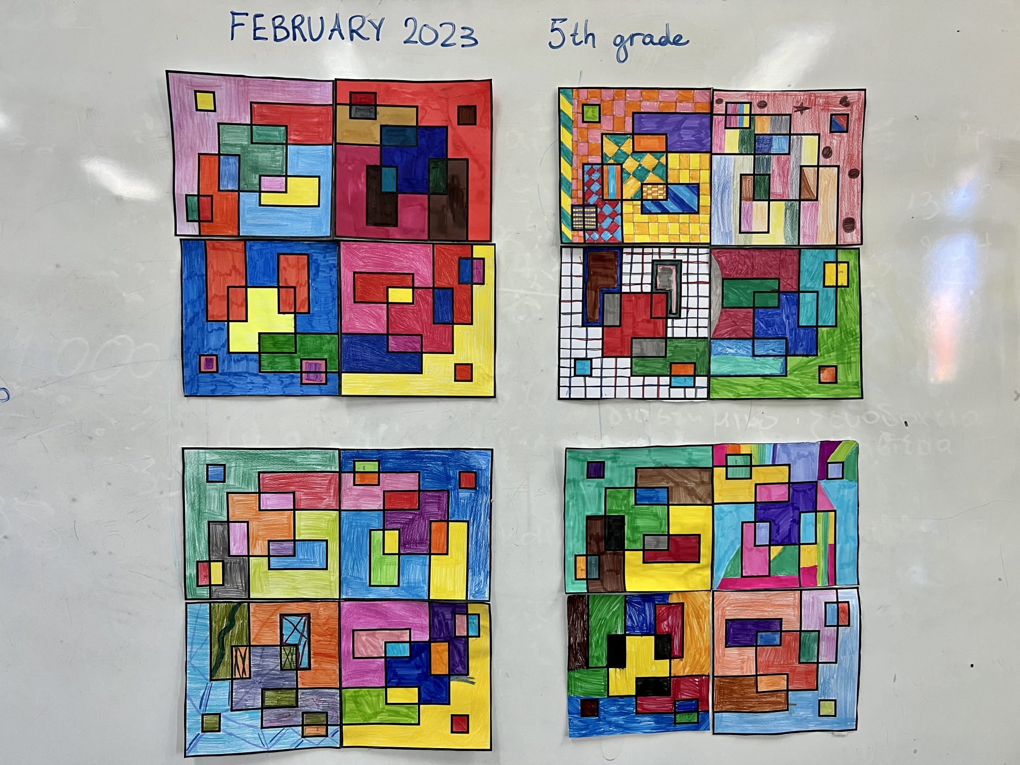Collaborative geometric artwork – Αγγλικά Ε δημοτικού