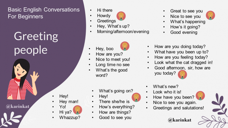 How to Greet People – karinkat