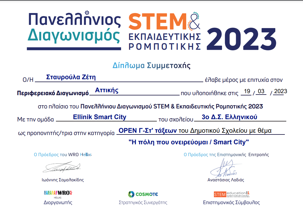 19-03-2023 Η Ellinik Smart City στον Περιφερειακό ΑΤΤΙΚΗΣ (Διαγωνισμός ...